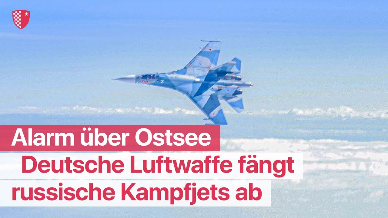 Alarm über der Ostsee: Deutsche Luftwaffe fängt russische Kampfjets ab - YouTube