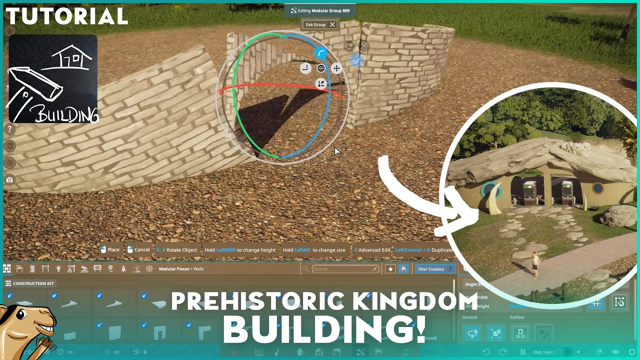 Building Tutorial - Prehistoric Kingdom Tutorial 2/5 - YouTube