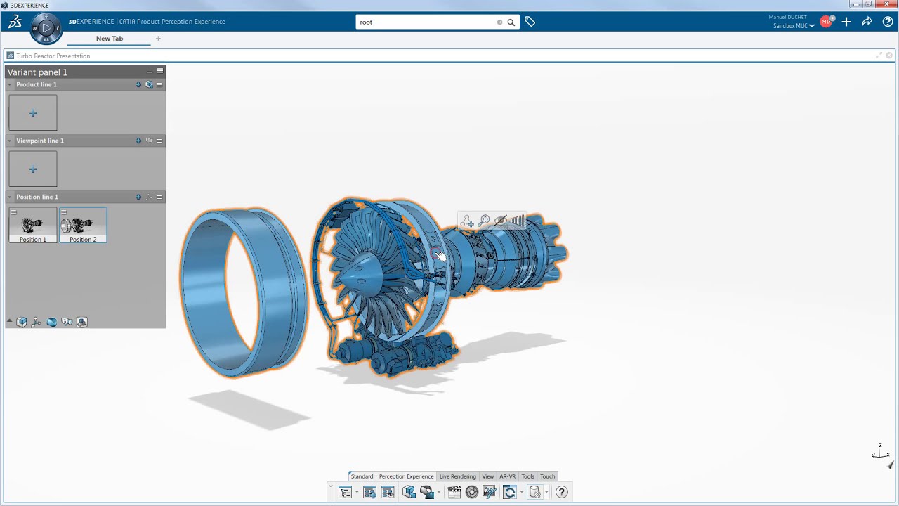 CATIA PPX - Turboreactor demo - How to create an explode animation with ...
