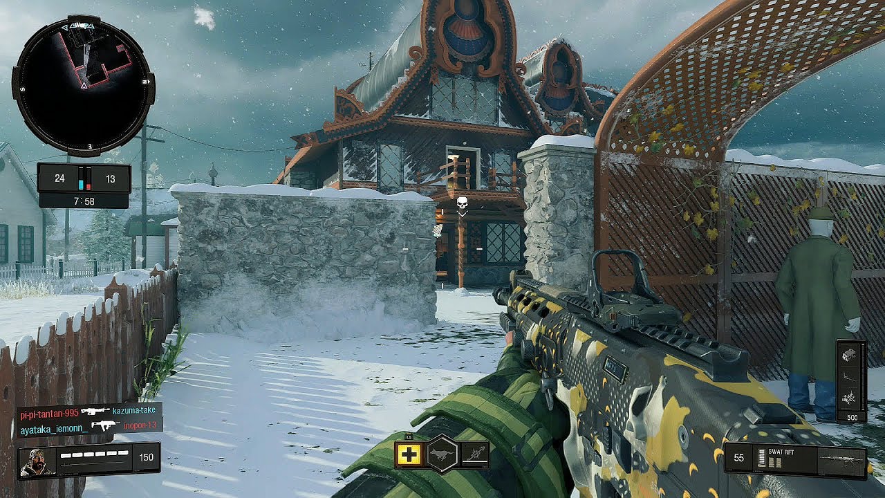 【COD BO4】NOMAD+SWAT RFT使ってマーセナリーNUKETOWNのキルコンを遊んだヨ！！実況＃3378 PS4 - YouTube