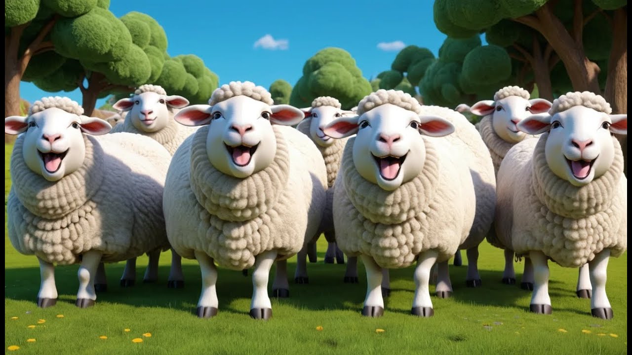 White Sheep, Fluffy and Fat | Fun Sheep Song for Kids | Counting Sheep ...