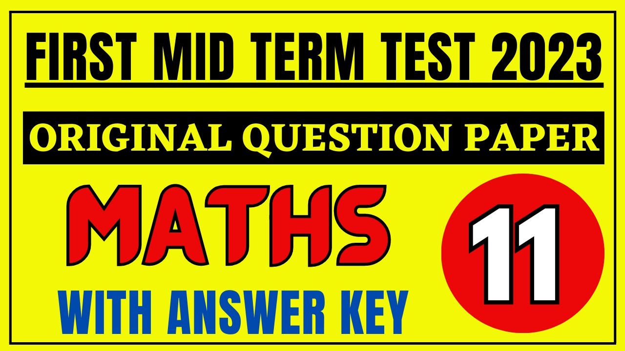 11th Maths First Mid Term 2023 Question Paper | 11th Maths First Mid ...