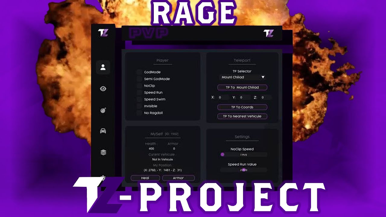 (RAGE Destroying Server) Best Fivem PVP Cheat | TZ Project RAGE - YouTube