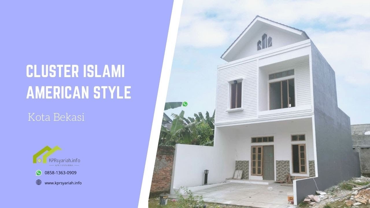 Rumah Islami Design American Style di Kota Bekasi - YouTube
