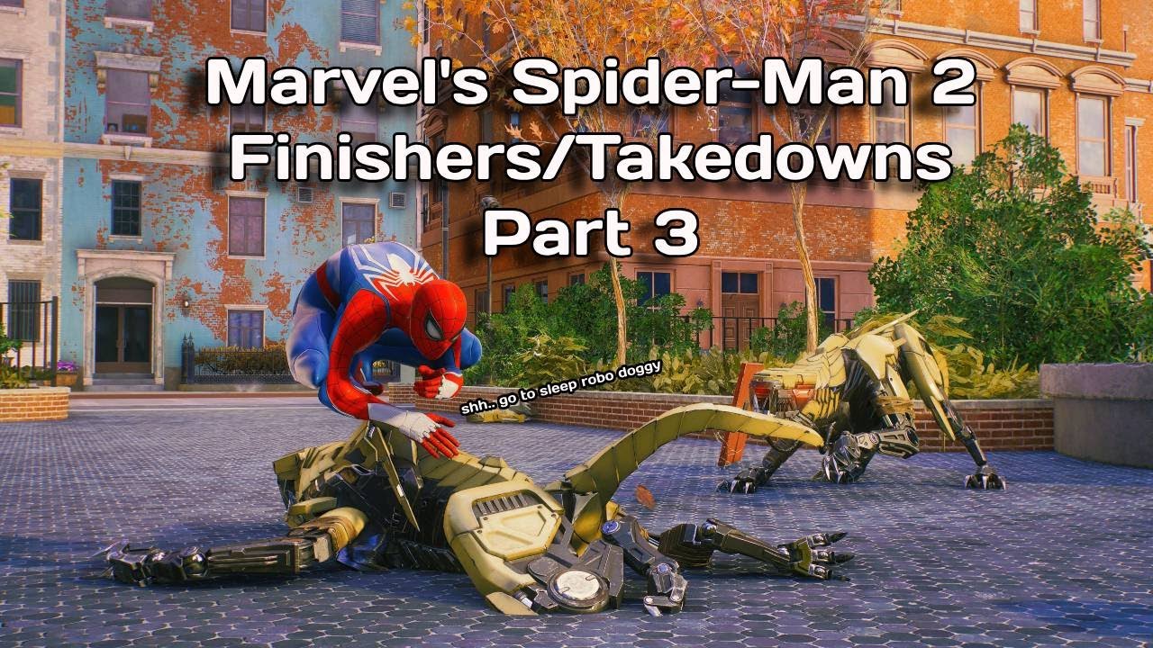 Marvel's Spider-Man 2 Finishers/Takedowns Part 3 - YouTube