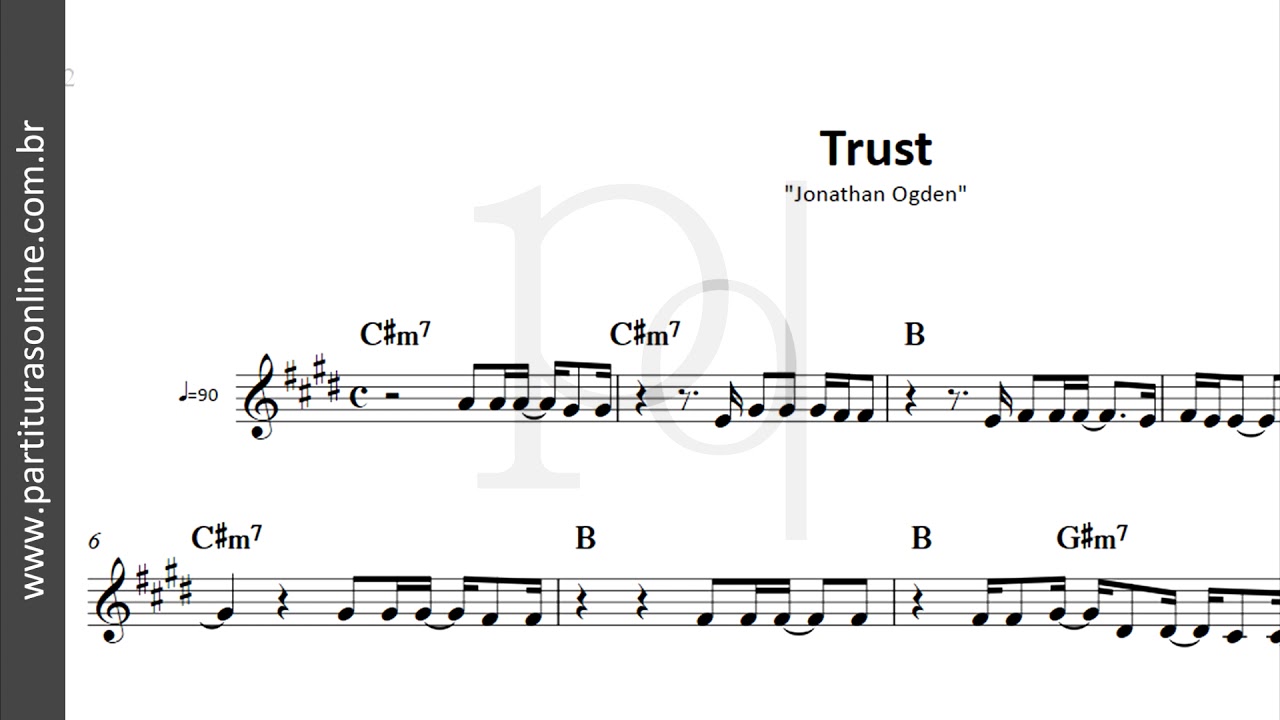 Trust ♪ Jonathan Ogden | Partitura - YouTube
