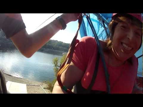 Zhanna Wilde & SkyPark - Zip-Line (Trolley) crossing on Dnepr.