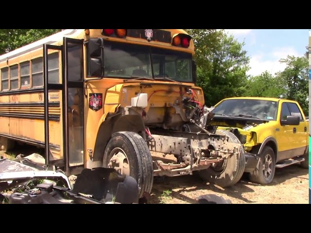 Old School Buses Junkyard
