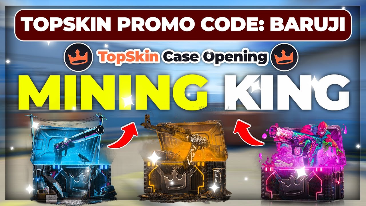 MINING KING! | TOPSKİN Promo Code топскин промокод : Baruji - YouTube