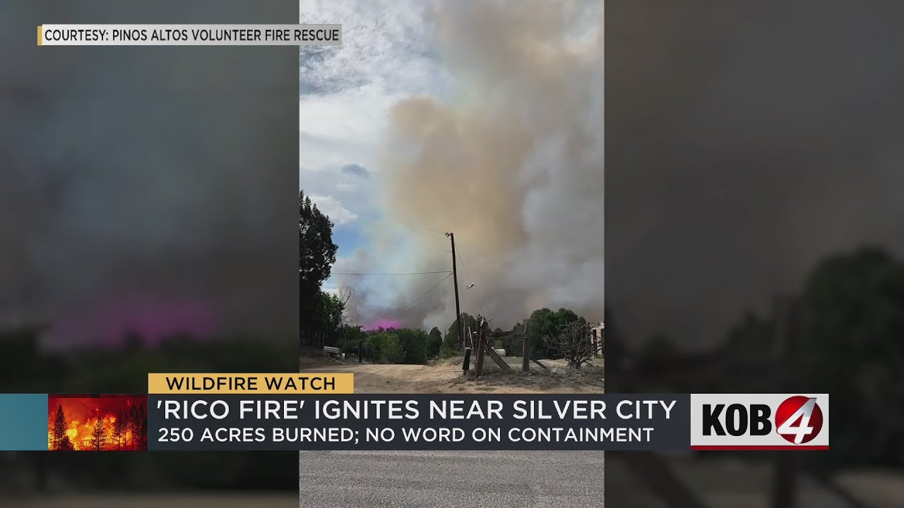 Update on the Rico Fire near Silver City - YouTube