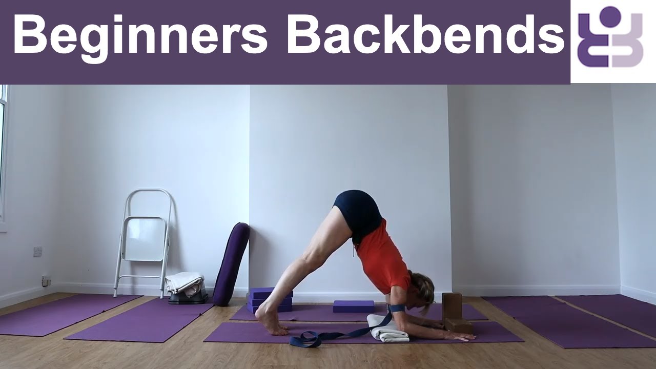 Iyengar Yoga - Backbends for Beginners. One Hour Class - YouTube