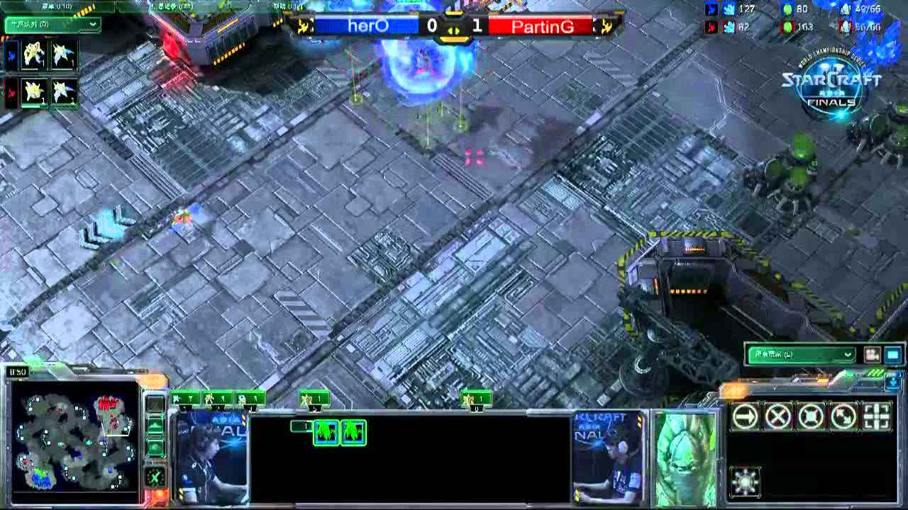[2/4]2012 StarCraft II WCS Asia Finals_herO vs.PartinG_敗部決賽 - YouTube