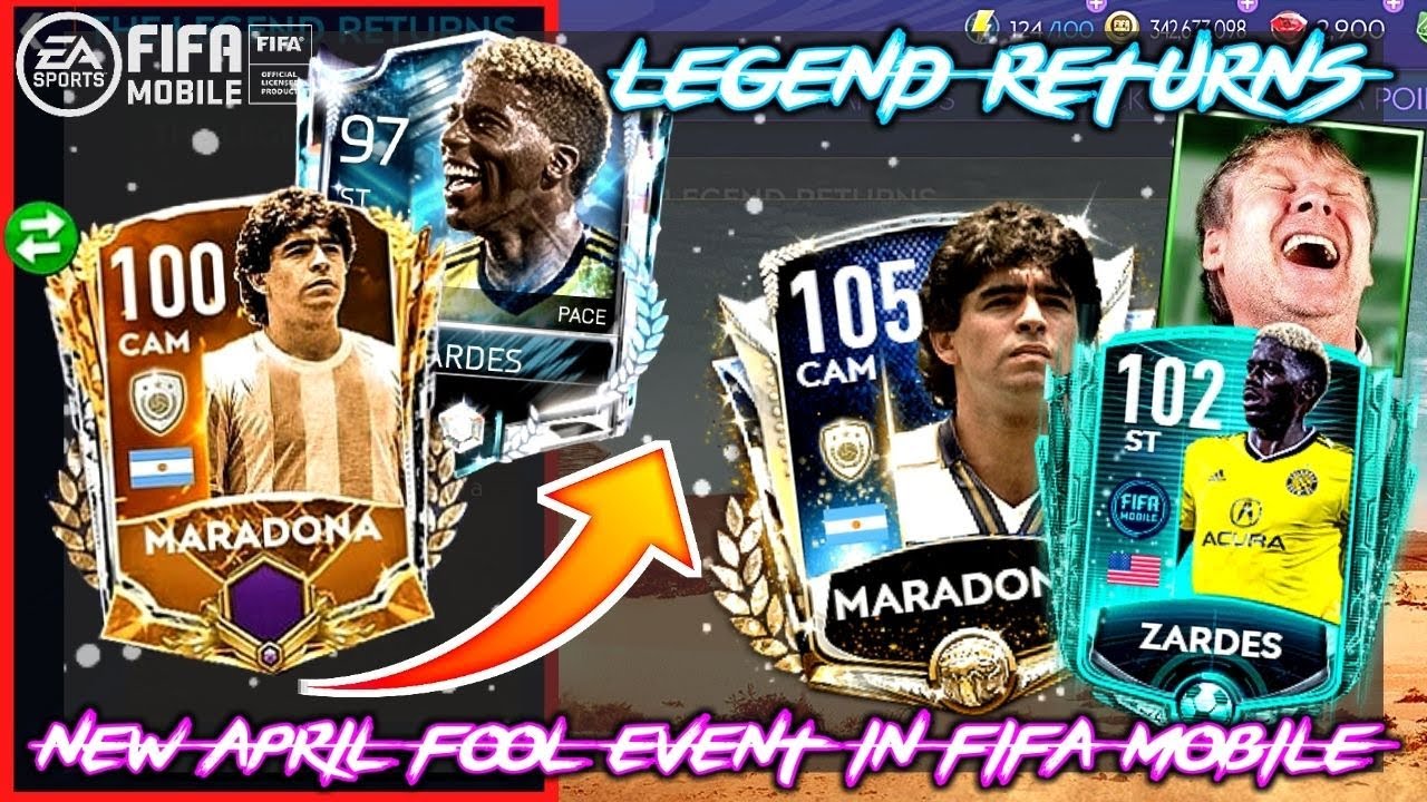 THE LEGEND RETURNS IN FIFA MOBILE 21 || NEW APRIL FOOL EVENT IN FIFA ...