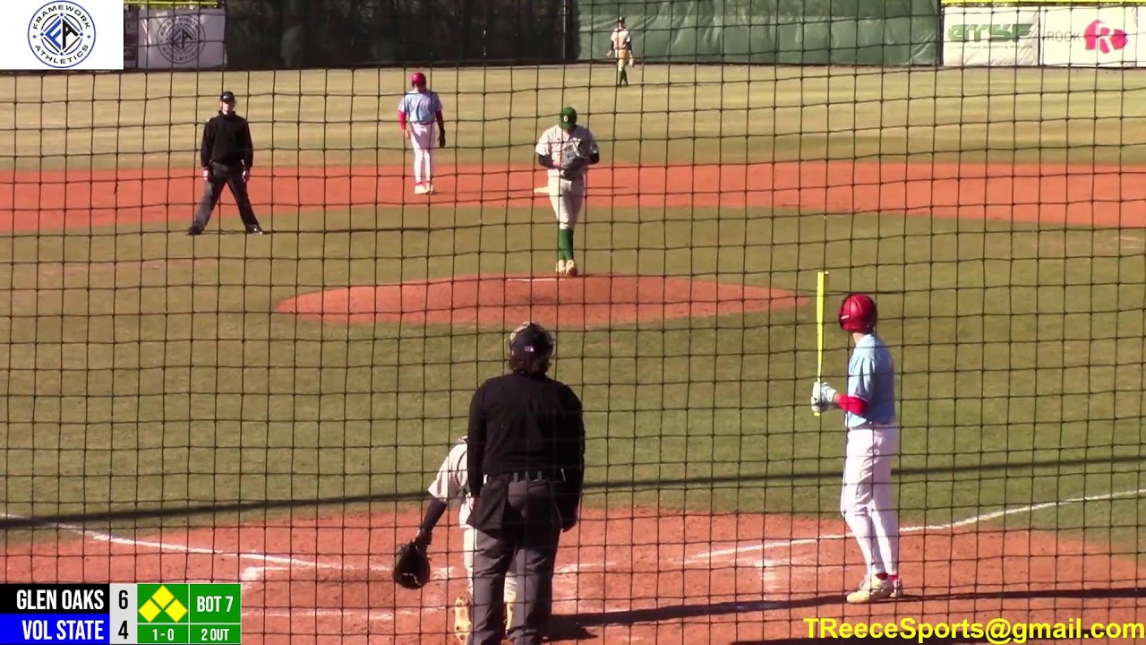 Vol State Baseball vs. Glen Oaks Community College - YouTube
