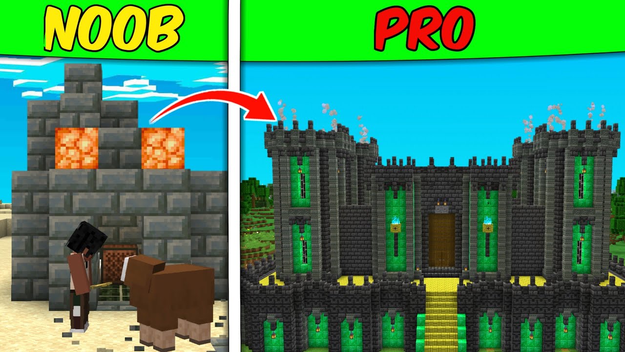 NOOB VS PRO I GOT EXTREME CASTLE in Minecraft - YouTube