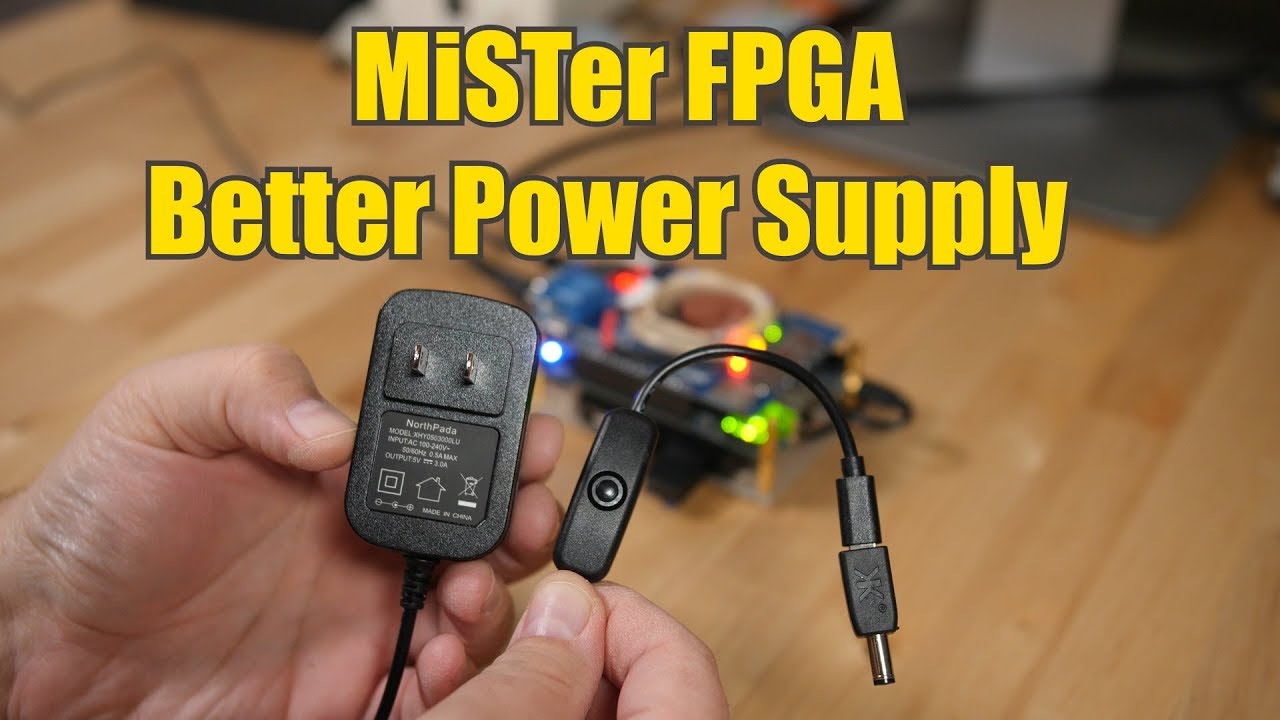 MiSTer FPGA - A better power supply with built-in switch! - YouTube