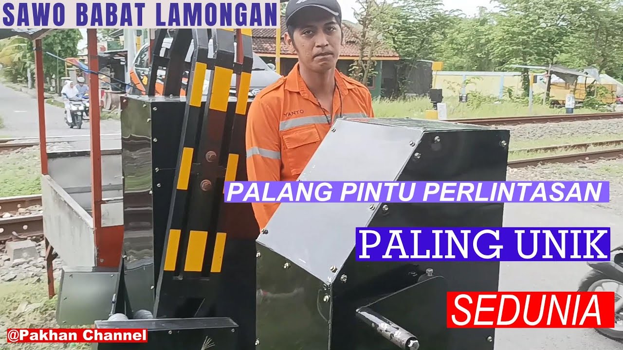 PALANG PINTU PERLINTASAN UNIK SEDUNIA - YouTube