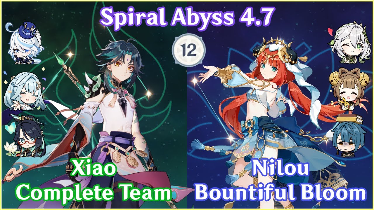 【GI】Xiao Complete Team x Nilou Bountiful Bloom - Spiral Abyss 4.7 Floor ...