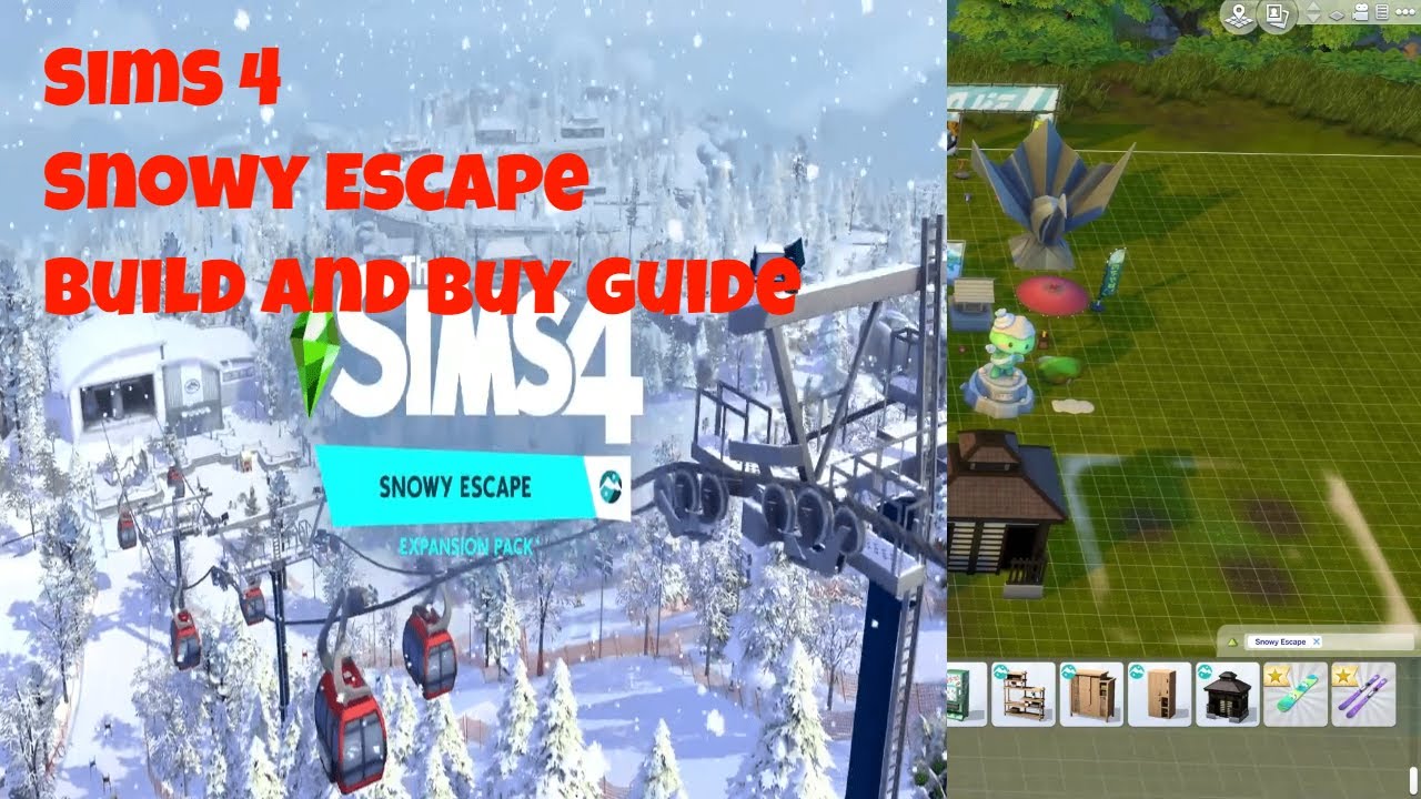 Sims 4 - Snowy Escape - Build and Buy complete item showcase (Brand new ...