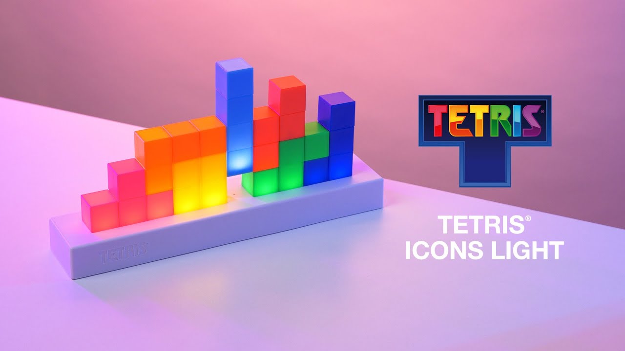 Tetris Icons Light | Paladone - YouTube