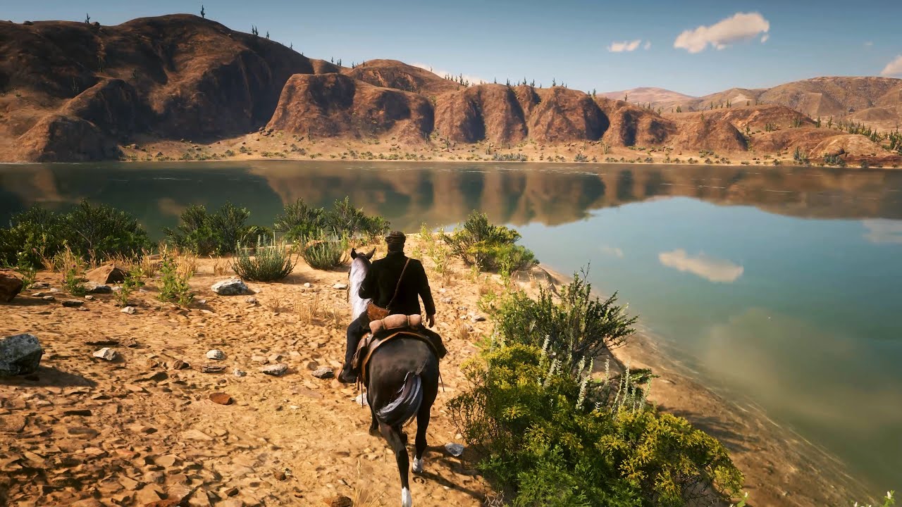 4K UHD RED DEAD REDEMPTION 2 RELAXING AMBIENT WALK ACROSS THE ...