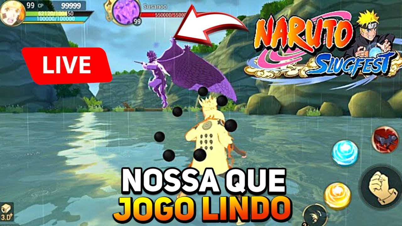 JOGANDO A NOVA BETA NARUTO SLUGFEST !! (AO VIVO) - YouTube