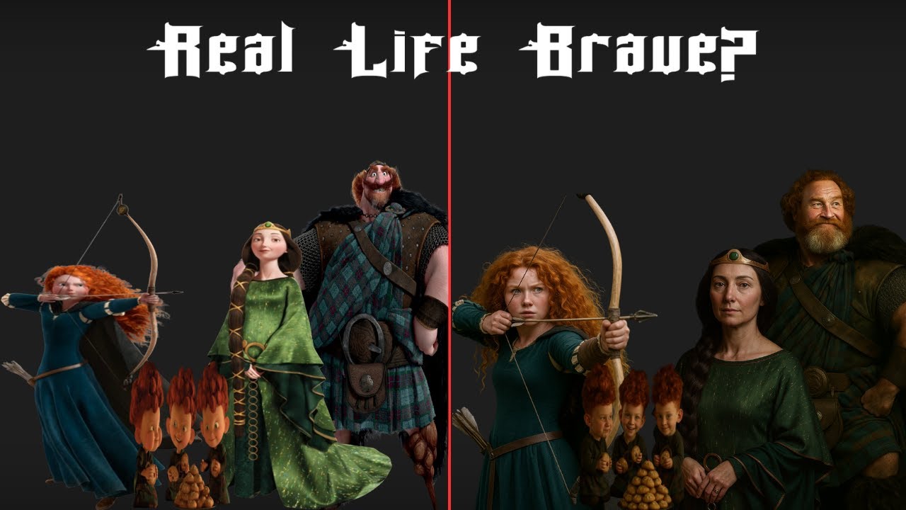 What If Brave (Merida) Characters Were Real? 🏹🔥 | AI-Generated ...