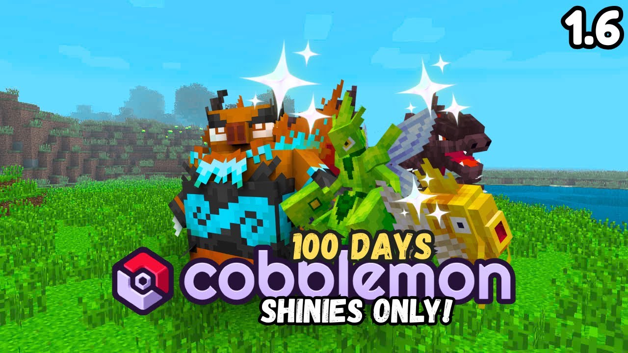 Cobblemon 100 Days Using ONLY SHINY Pokemon! - YouTube