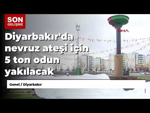 Diyarbakır'da nevruz ateşi için 5 ton odun yakılacak