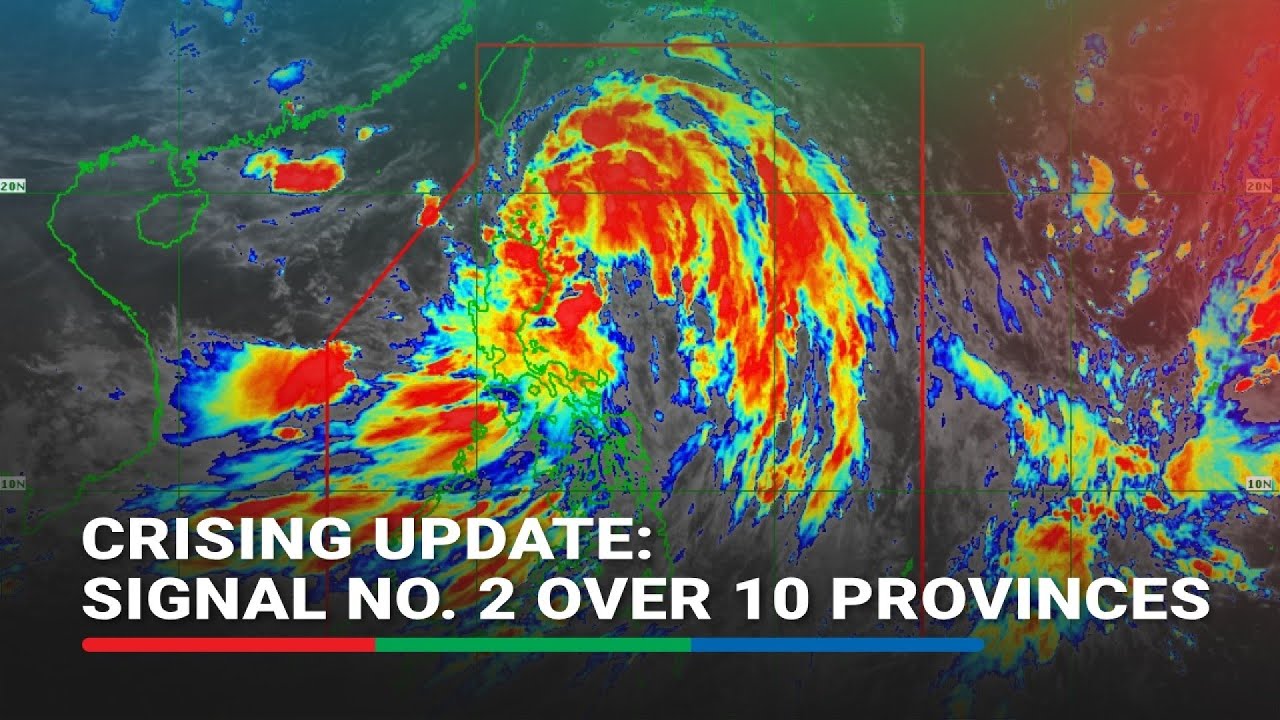 Bagyong Crising: 10 provinces under Signal No. 2 as storm intensifies ...