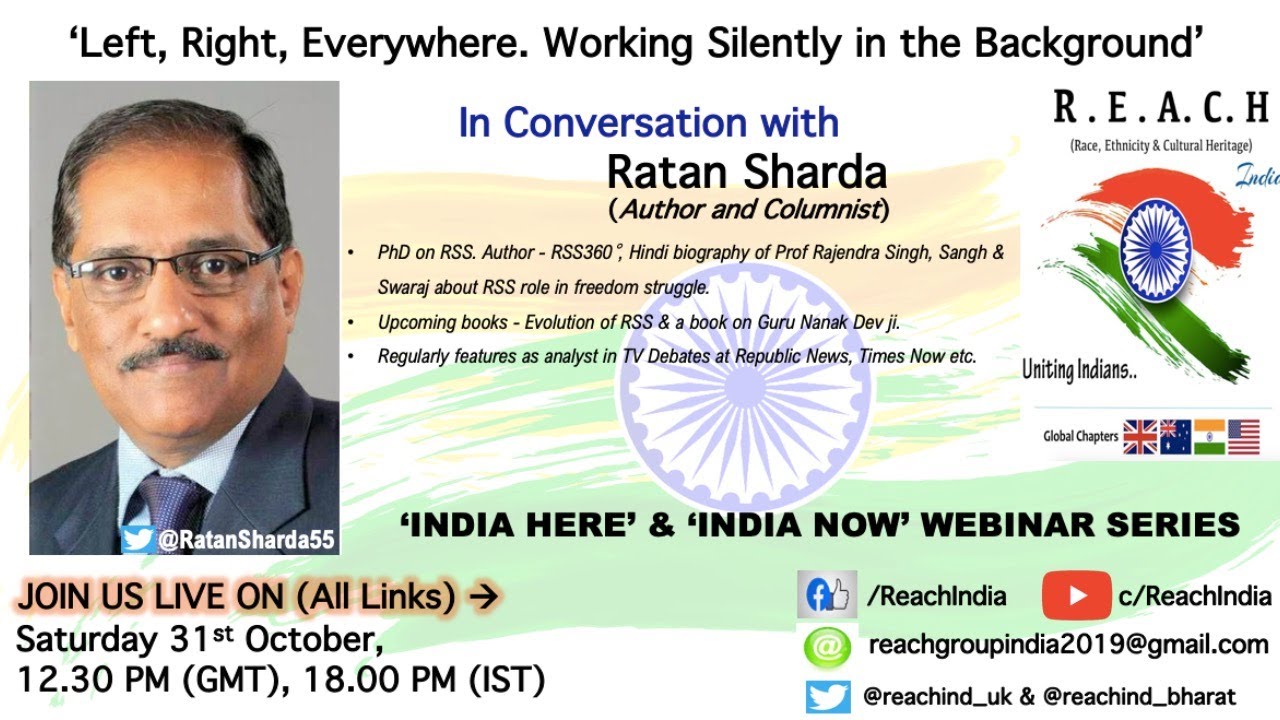 Ratan Sharda with REACH 🇮🇳 - Left, Right, Everywhere. Working Silently ...
