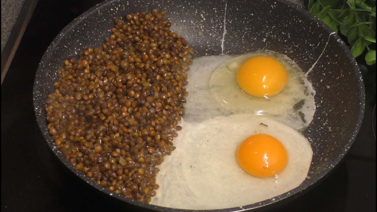 Gebratener Linsen mit Eier Gesund Und Leicht Rezepte - YouTube