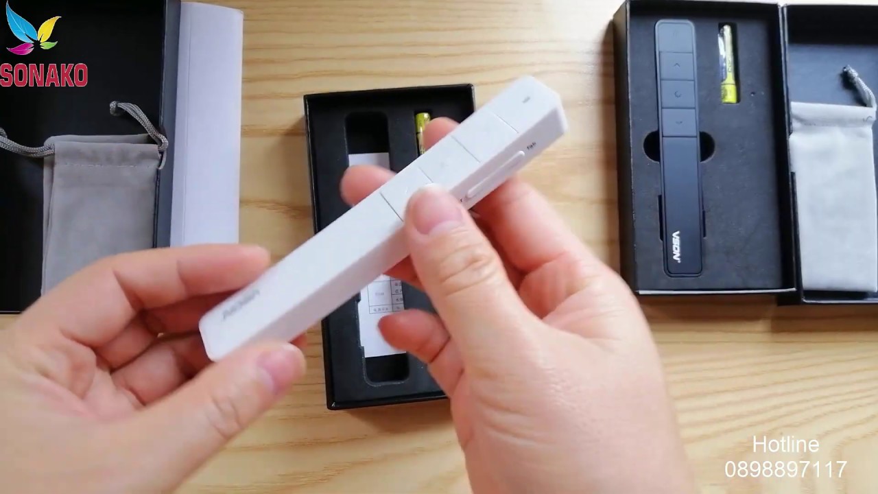 Mô tả sản phẩm Bút trình chiếu Slide Laser VSON V221 - YouTube
