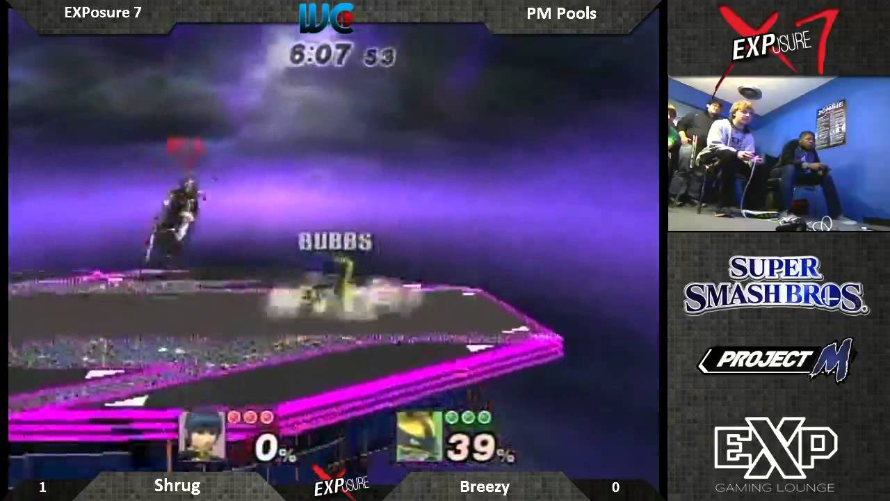 EXPosure 7- Breezymoss (Lucario/Mario) vs Shrug (Marth/Sheik) - YouTube