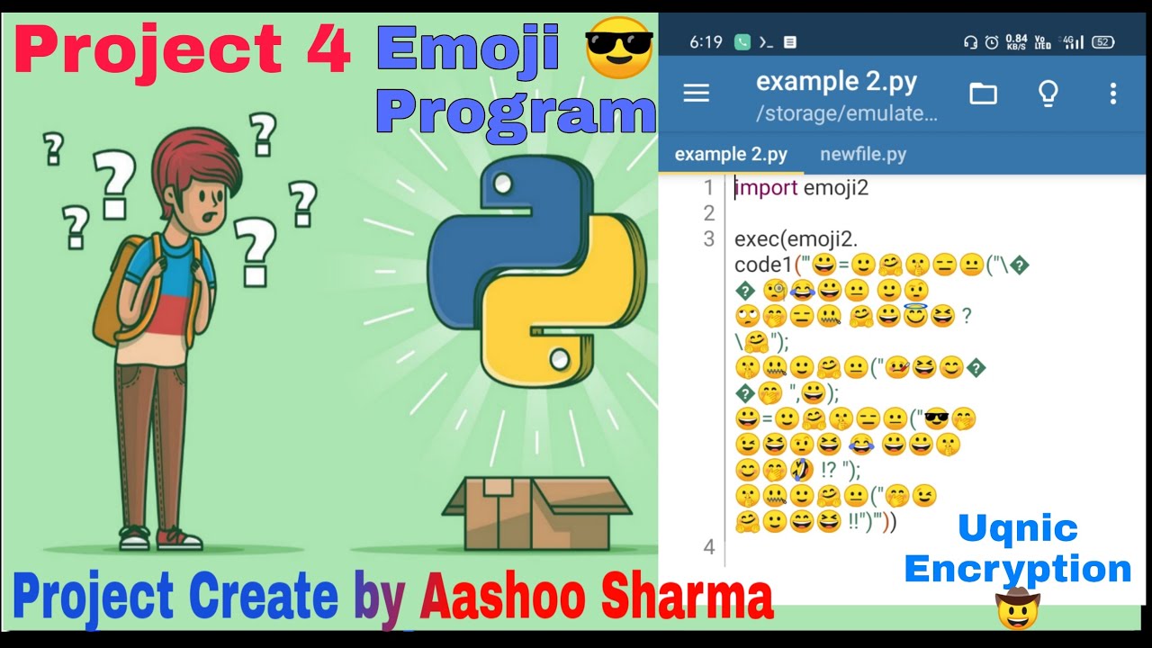 Project 4 (my Emoji 😎 Program )#new #python #encryption #project # ...