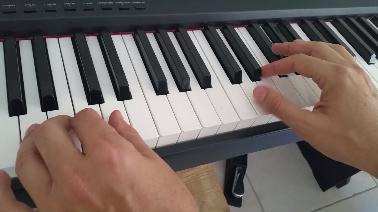 Transpose from C major to D, E, F and G major - YouTube