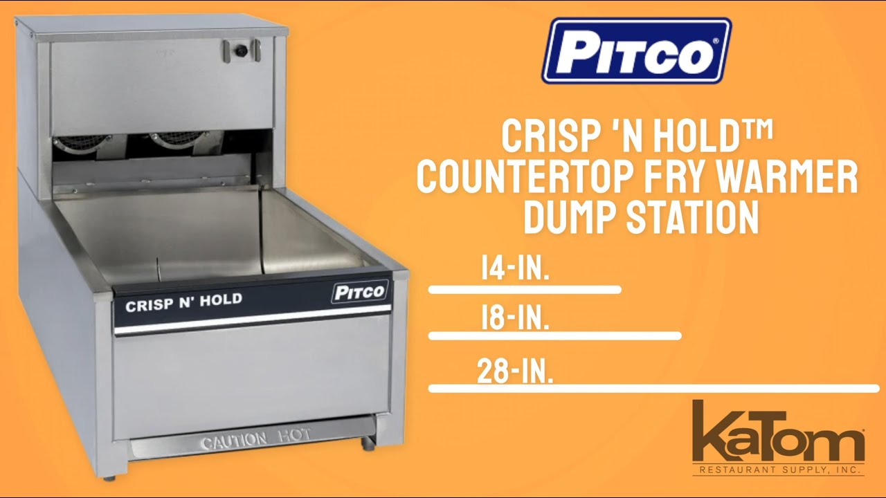 Pitco Crisp 'N Hold™ Countertop Fry Warmer Dump Station (PCC-14, PCC-18 ...