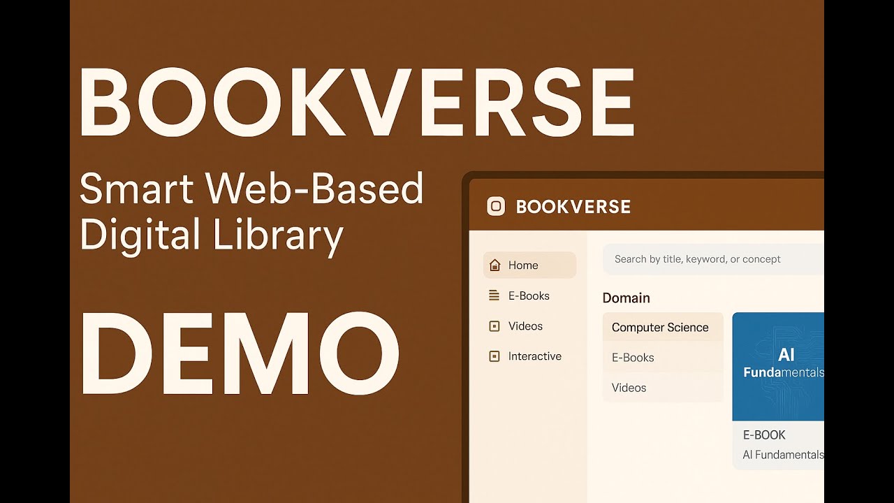 BookVerse – Smart Web-Based Digital Library | Capstone Project 2025 ...