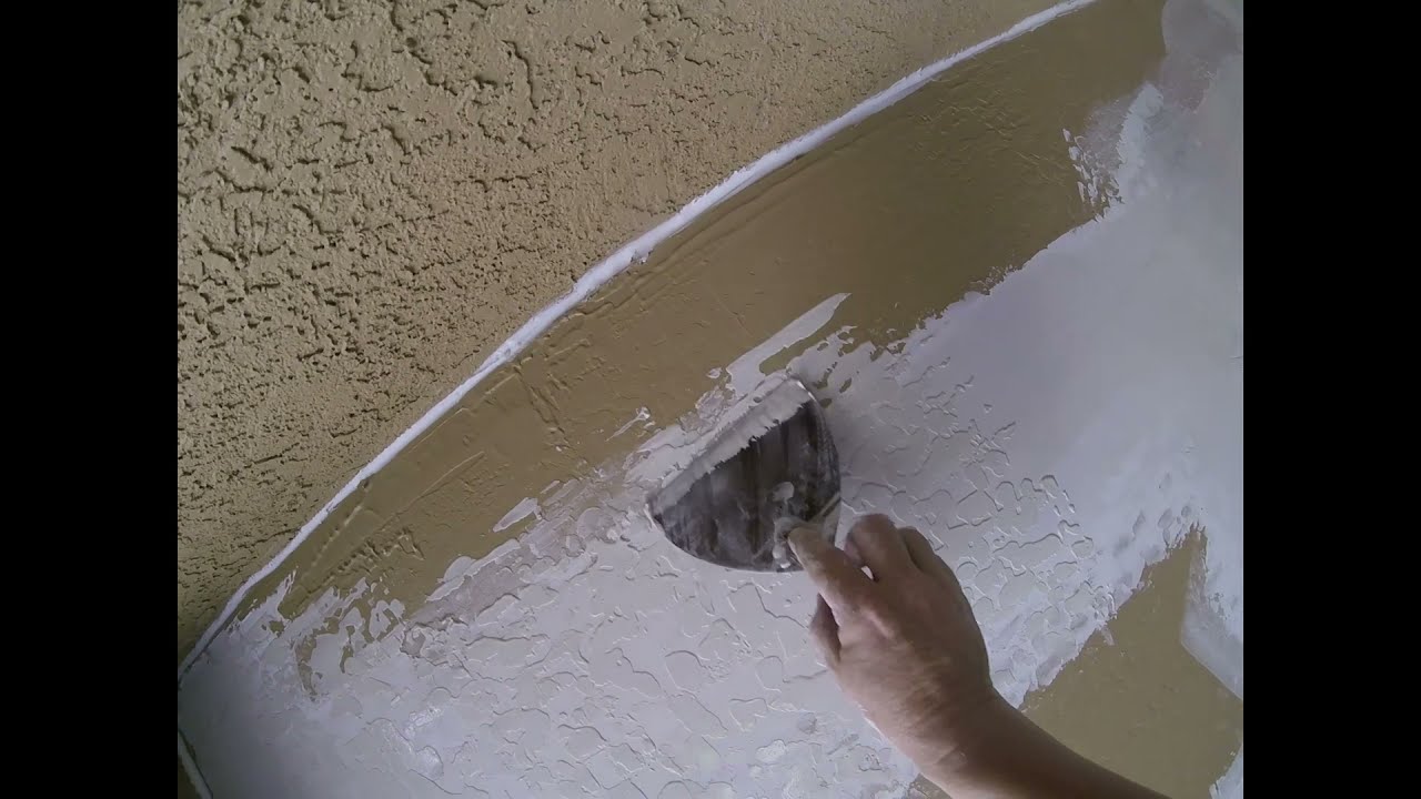 Skip Trowel Texture Match easy hand texture designs - YouTube