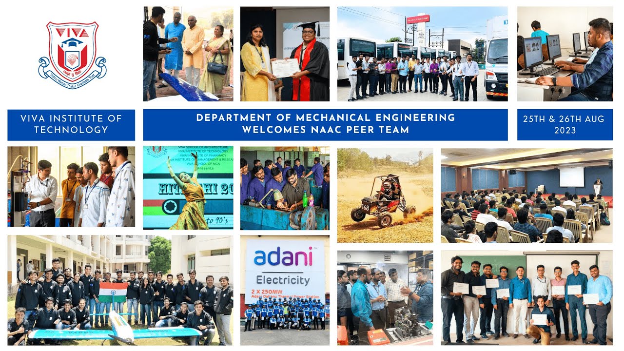 Department of Mechanical Engineering - VIVA INSTITUTE OF TECHNOLOGY ...