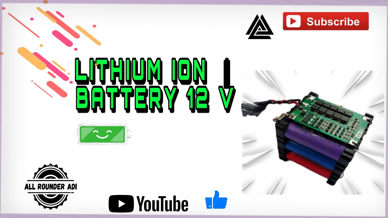 HOW TO MAKE Lithium BATTERY 12 V BY Use Of BMS || battery rechargeable ...