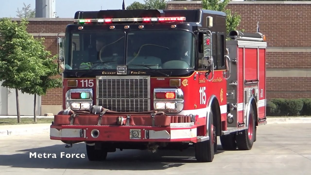 Chicago Fire Dept Engine 115 & Truck 24 Responding - YouTube