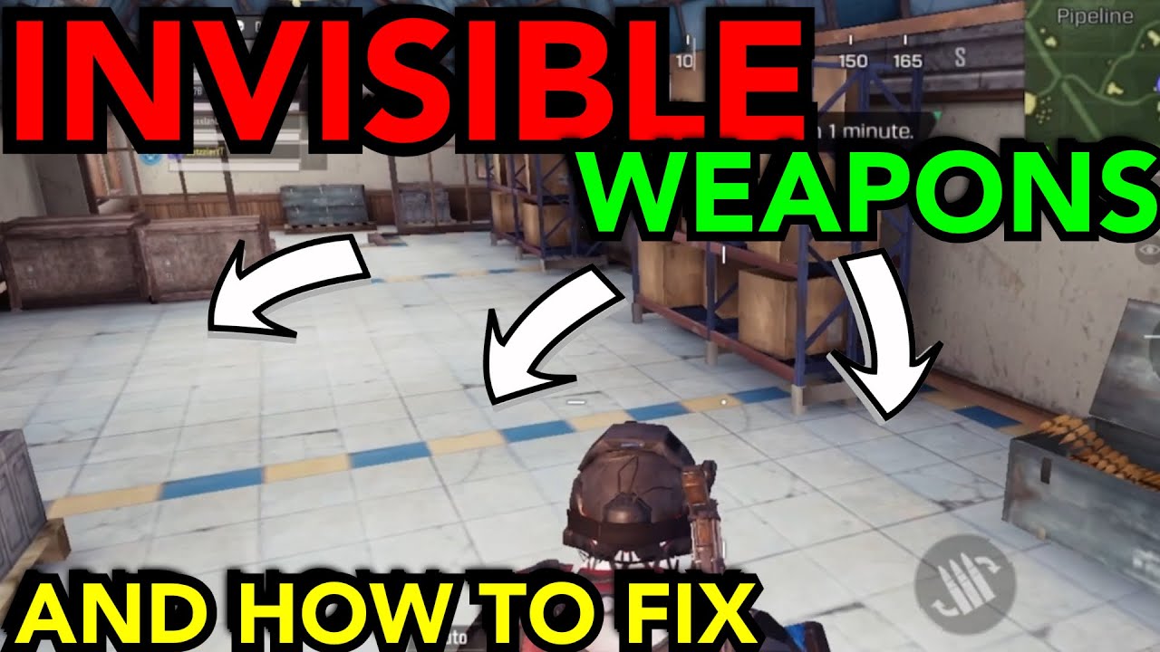 BUGGED INVISIBLE WEAPONS (And How To Fix) Battle Royale - COD Mobile ...