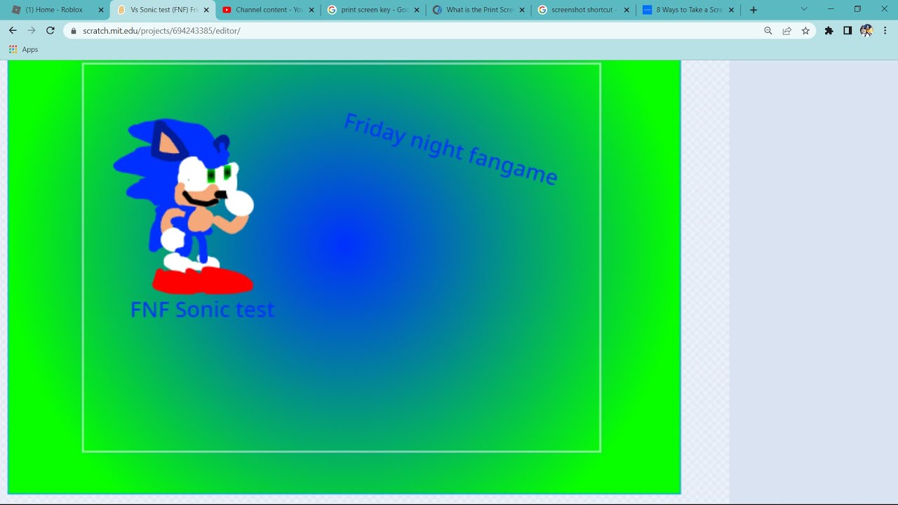 Fnf sonic test (Scratch game showcase) - YouTube