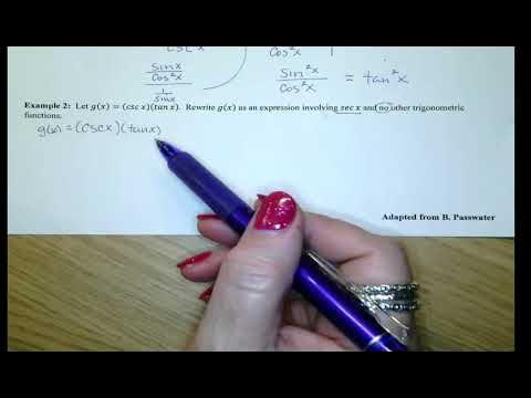 AP Precal Notes Topic 3.12 Day 1 Equivalent Representations of Trig ...