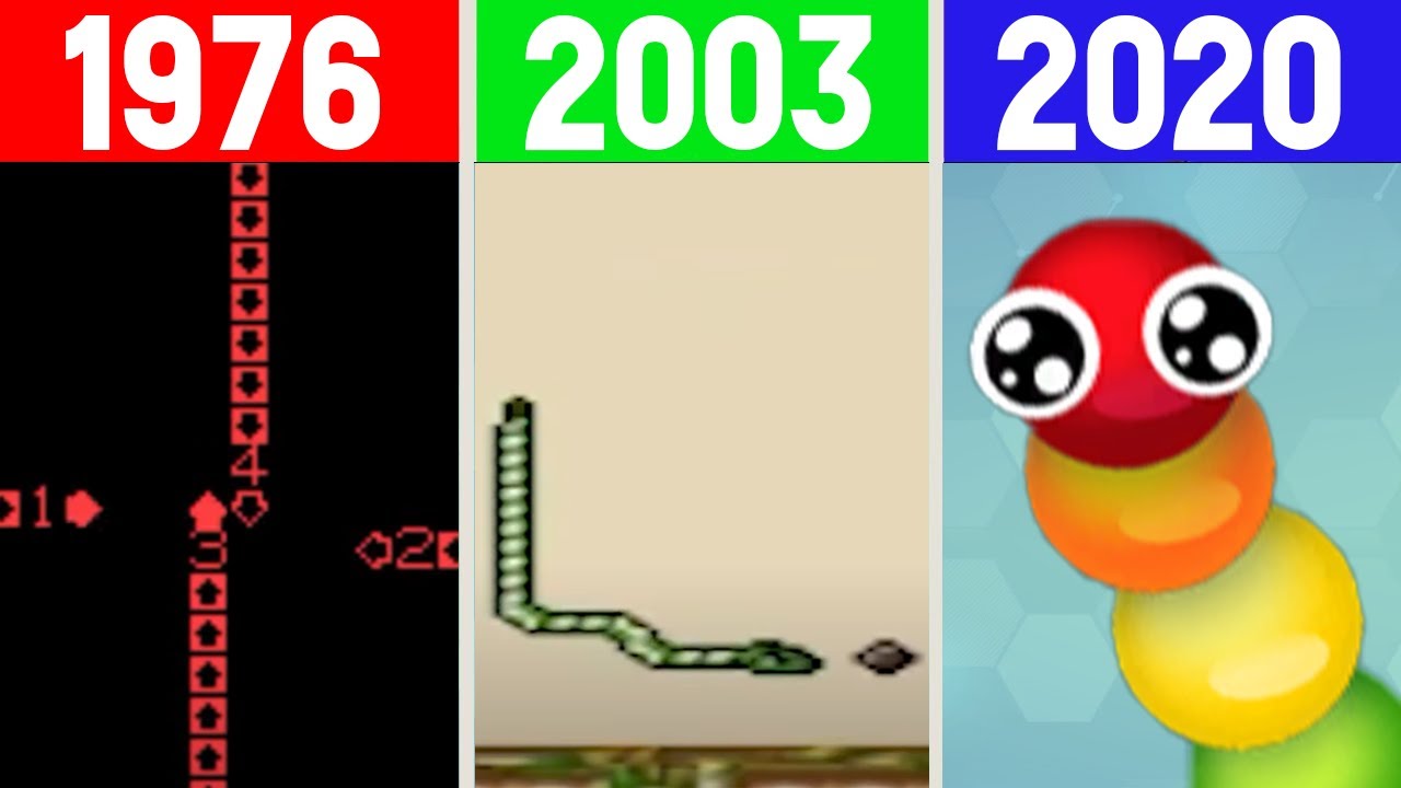 EVOLUTION OF SNAKE GAMES 1976-2020 / From Barricade To Snake.io - YouTube