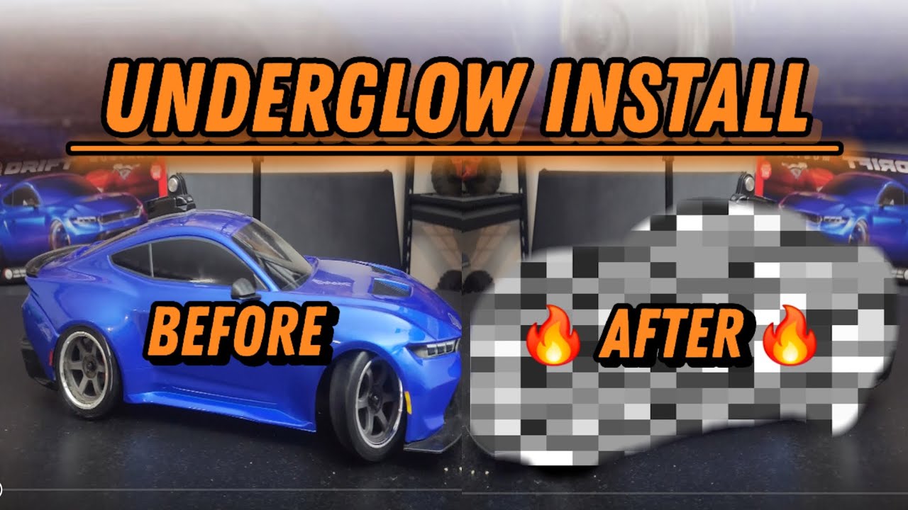 Mustang drift RC LED underglow kit install - Is It Worth It? - YouTube