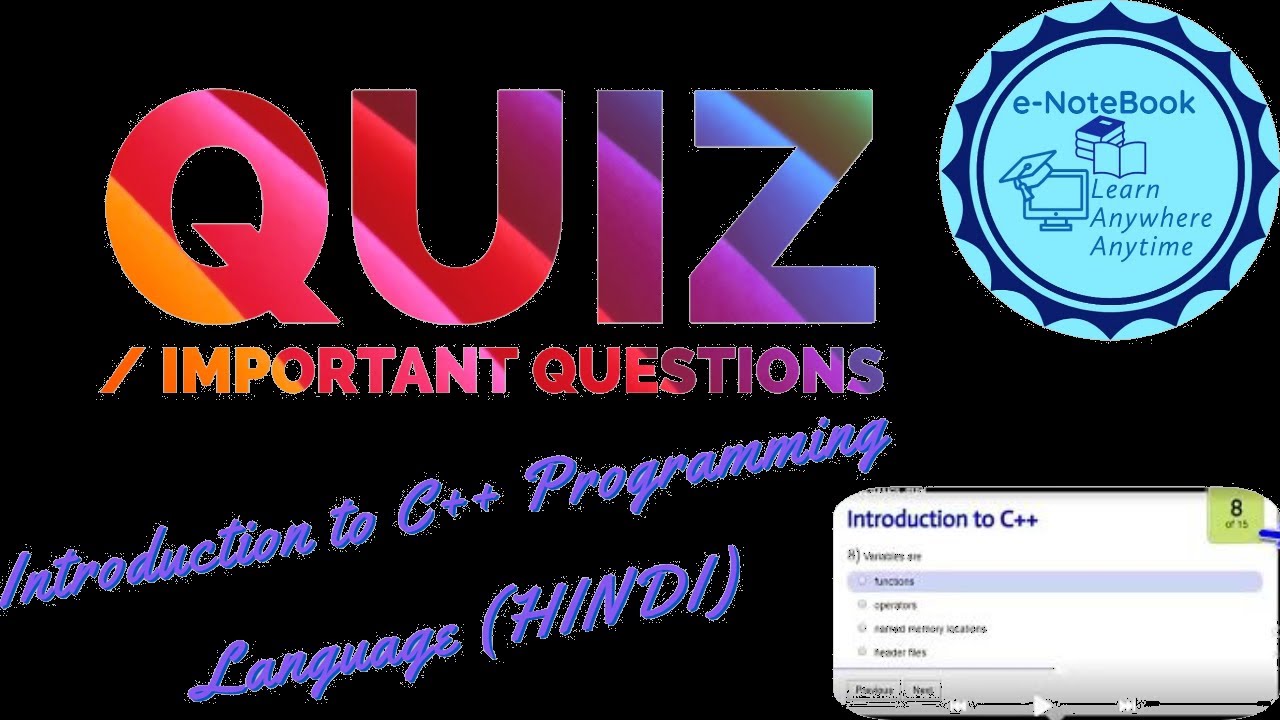 Quiz/ Questions based upon C++ basic Concepts - YouTube