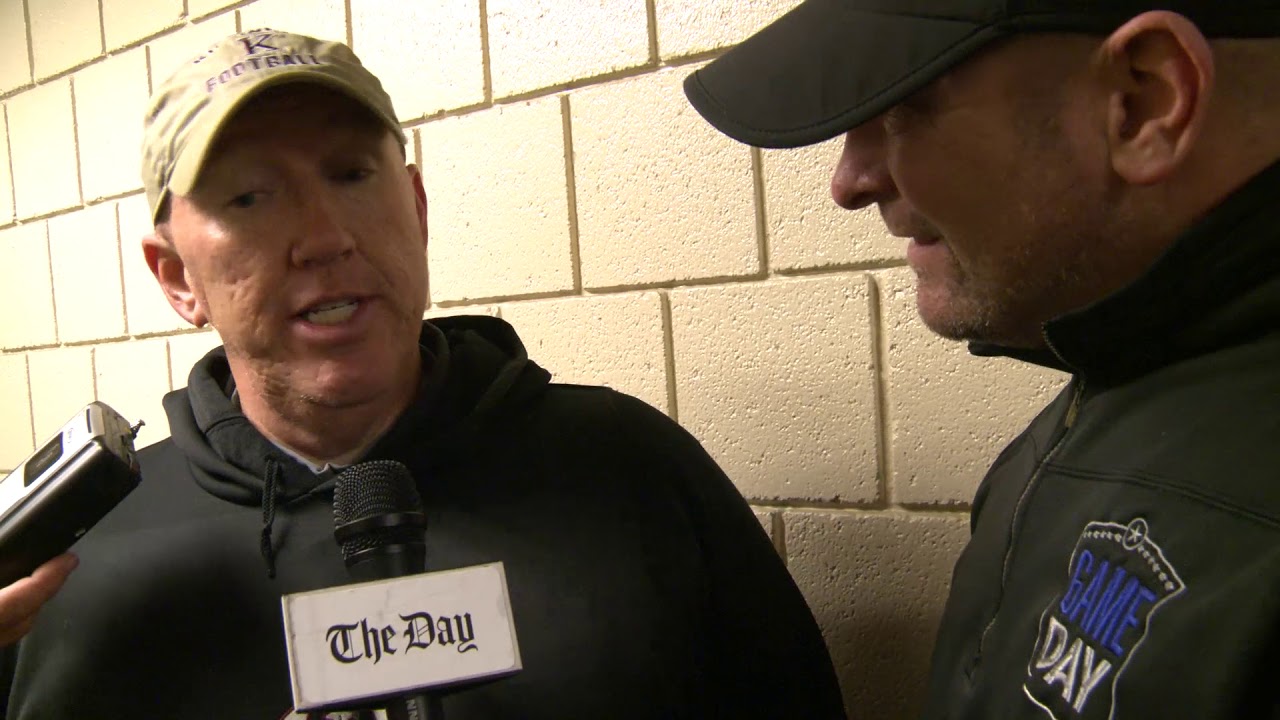 Chad Neal postgame, Killingly 35, Waterford 7 - YouTube