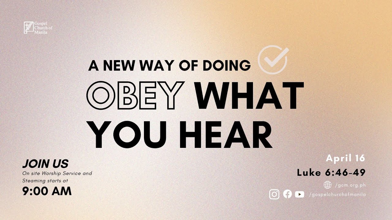 A NEW WAY OF DOING | OBEY WHAT YOU HEAR | APRIL 12 2023 MESSAGE - YouTube